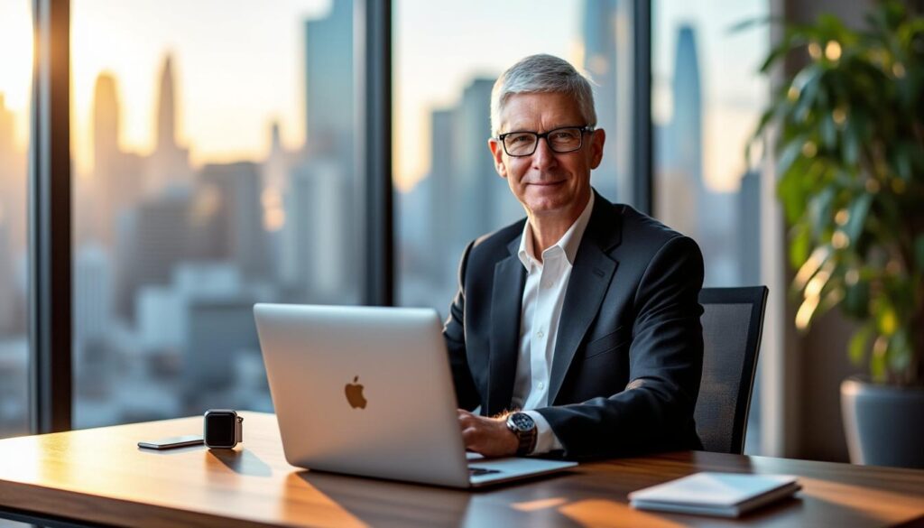 Tim Cook : 74,3 M$ en 2025, un gain record chez Apple